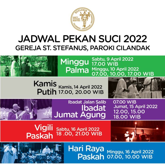 Jadwal Lengkap Pengakuan Dosa Ibadat Tobat Dan Ibadat Pekan Suci Paskah 2022 Seluruh Paroki Kaj