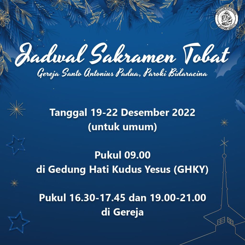Jadwal Pengakuan Dosa Dan Misa Natal 2022 Tahun Baru 2023 Paroki Di Kaj Keuskupan Agung Jakarta