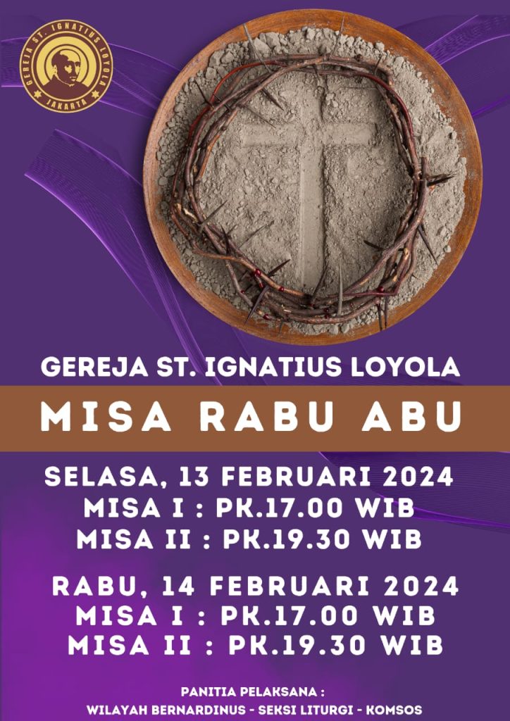 Jadwal Misa Rabu Abu 2024 Semua Paroki di Keuskupan Agung Jakarta | Keuskupan Agung Jakarta