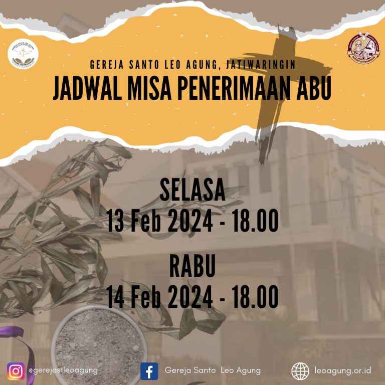 Jadwal Misa Rabu Abu 2024 Semua Paroki di Keuskupan Agung Jakarta | Keuskupan Agung Jakarta