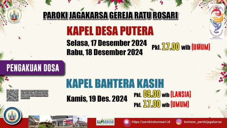Jadwal Misa Natal 2024 dan Misa Tahun Baru 2025 di Semua Paroki KAJ ...