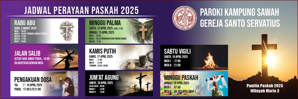 JADWAL IBADAH RABU ABU 2025 DI SEMUA PAROKI KEUSKUPAN AGUNG JAKARTA ...