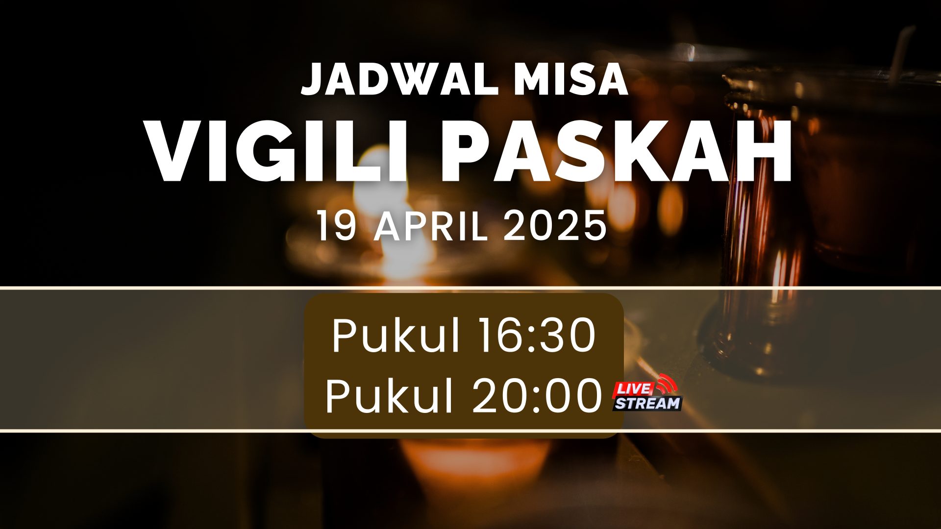 Jadwal Pekan Suci Paskah 2025 Seluruh Paroki-Paroki KAJ: Minggu Palma, Kamis Putih, Jumat Agung ...