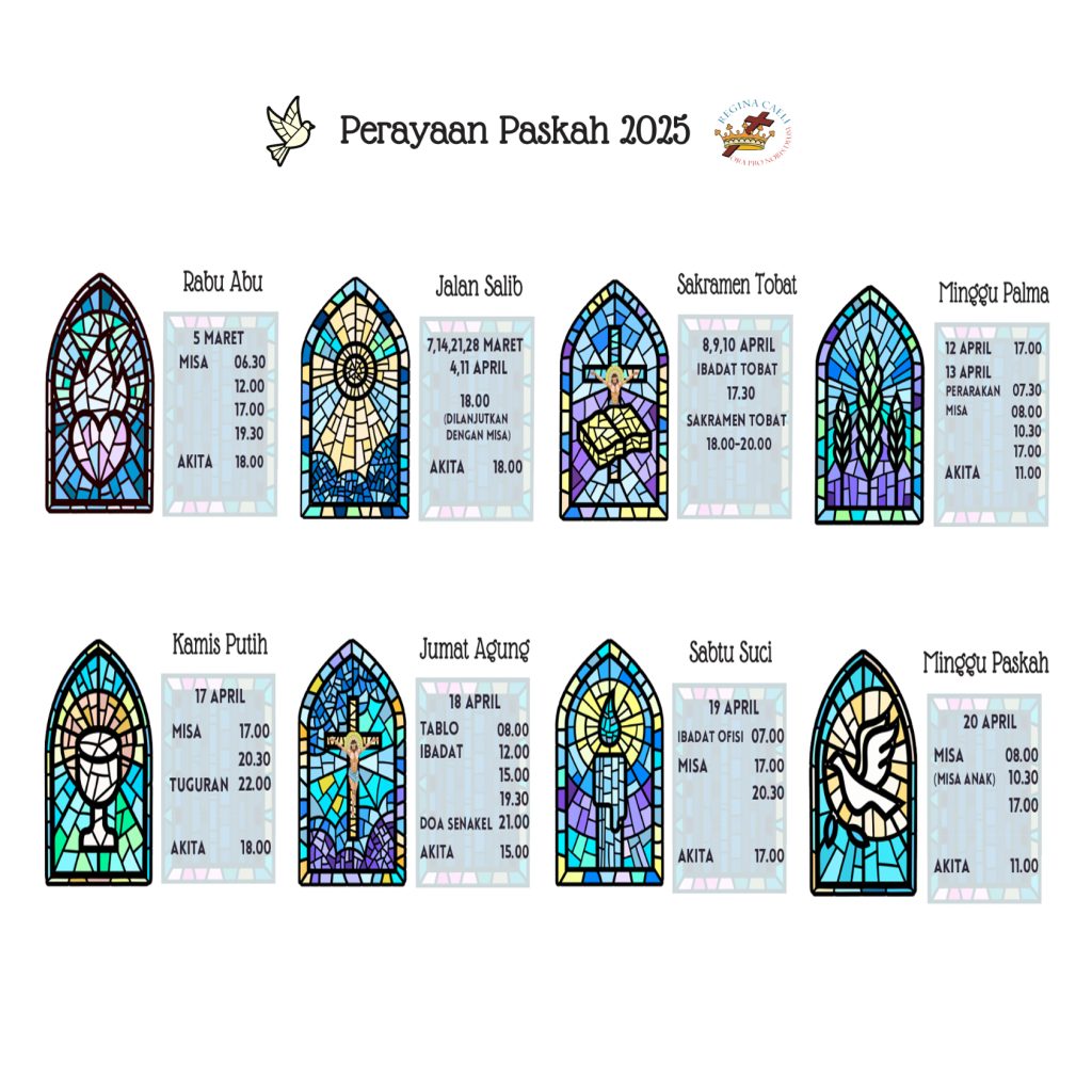 Jadwal Pekan Suci Paskah 2025 Seluruh Paroki-Paroki KAJ: Minggu Palma, Kamis Putih, Jumat Agung ...